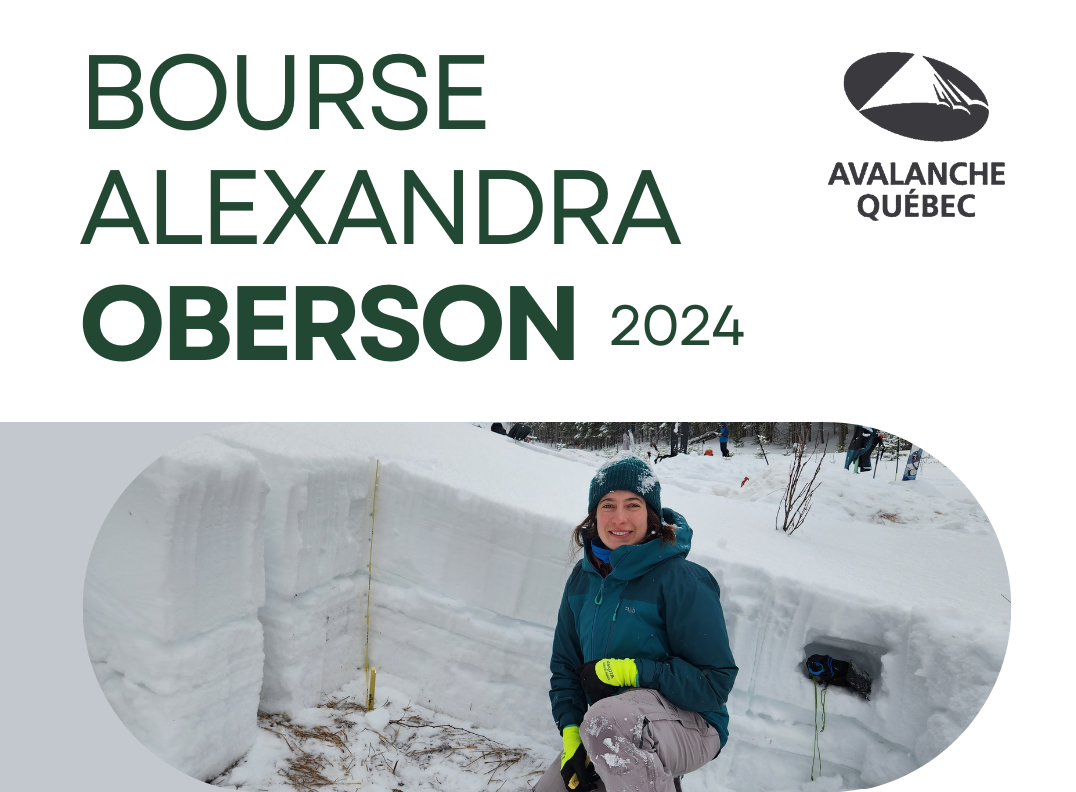 Bourse Alexandra Oberson 2024 - Avalanche Québec