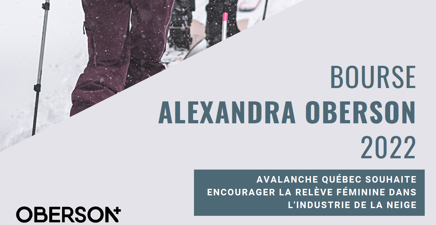 Bourse Alexandra Oberson 2022 - Avalanche Québec